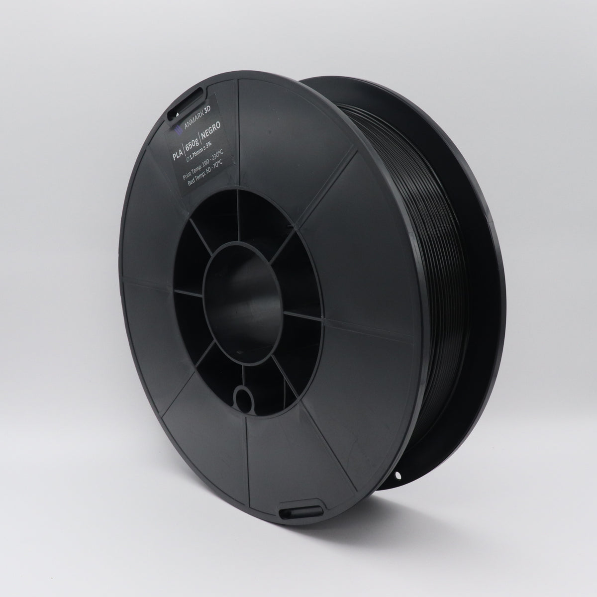 Filamento PLA 1.75mm Negro 650g - Anmark 3D — RedQueen.mx