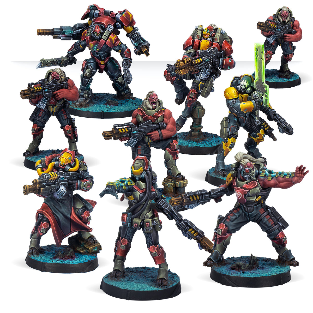 Morat Aggresion Forces Action Pack - Infinity: Combined Army — RedQueen Games and Hobbies SA de ...